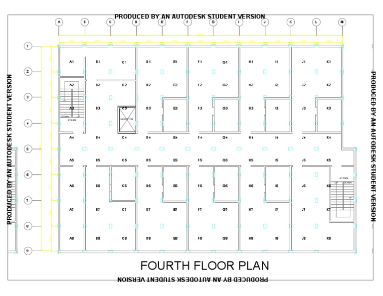 Fourth Floor Plan: Produced by An Autodesk Student Version | PDF ...
