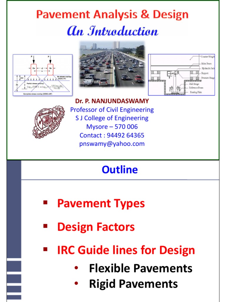 Pavement Design Parameters and California Bearing Ratio Testing | PDF ...