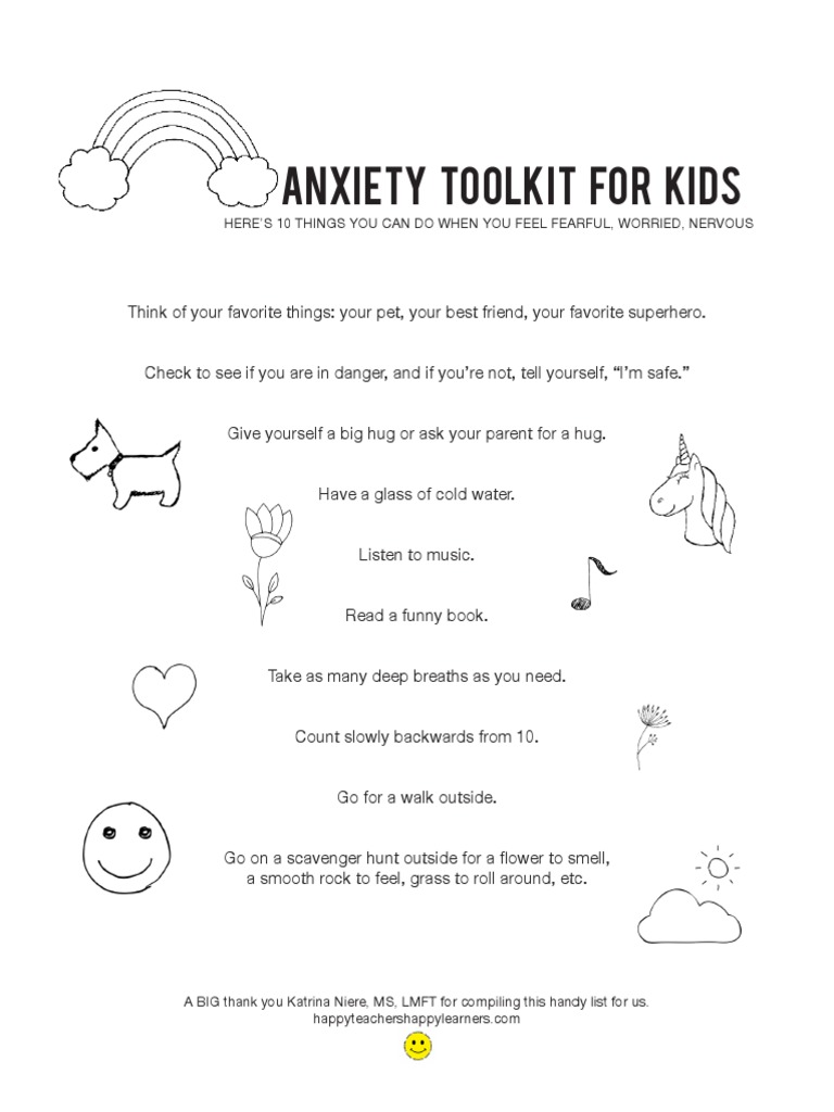 10 Simple Anxiety-Reducing Techniques for Kids | PDF