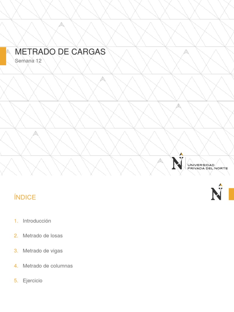 Semana N°12 Metrado de Cargas PDF | PDF