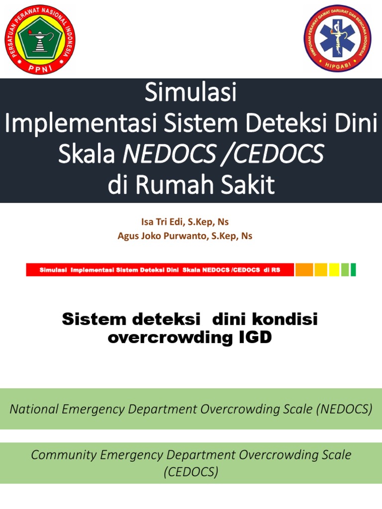 Simulasi Implementasi Sistem Deteksi Dini Skala NEDOCS | PDF