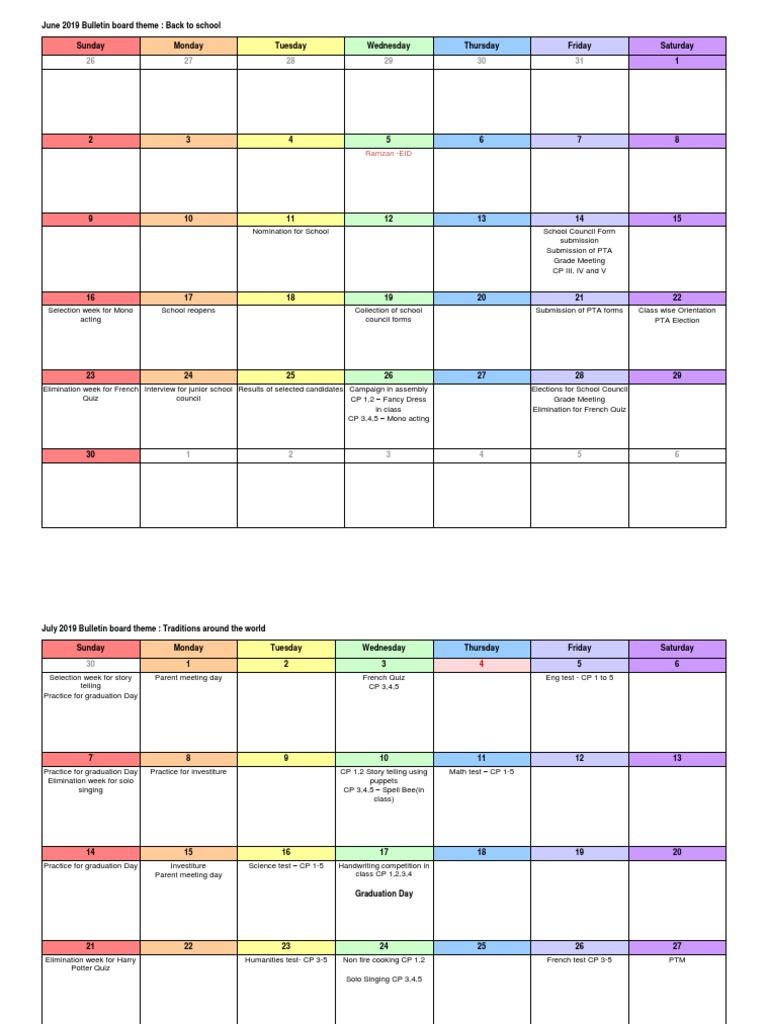 Annual Calendar | PDF