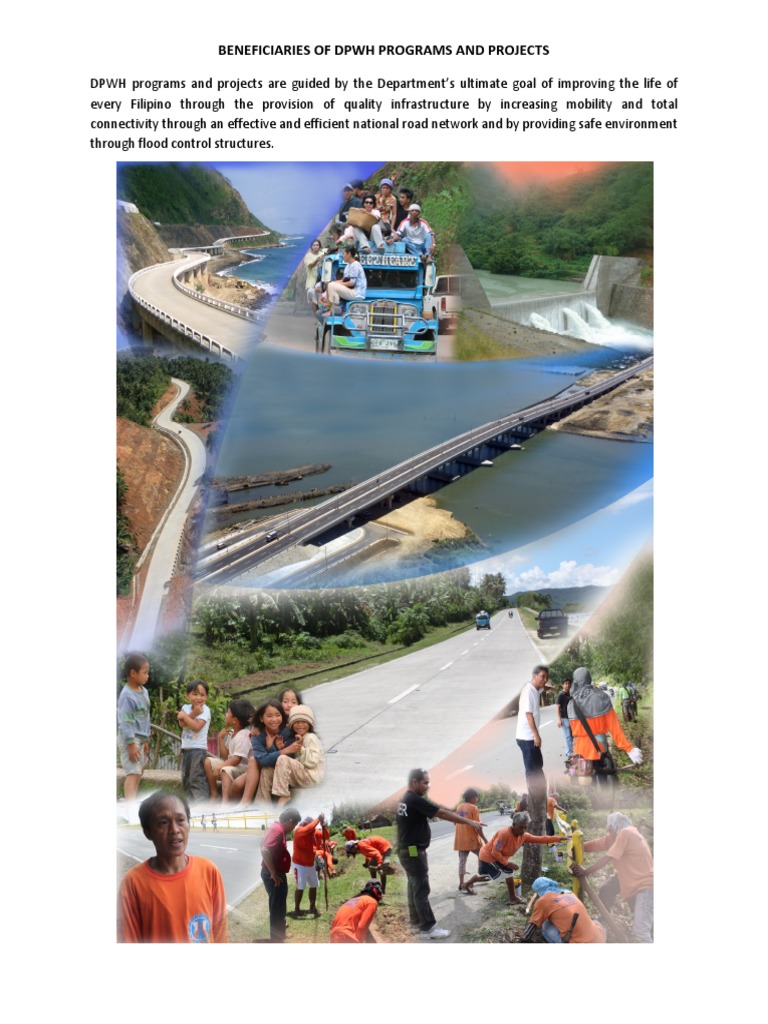 Beneficiaries of DPWH Programs and Projects | PDF