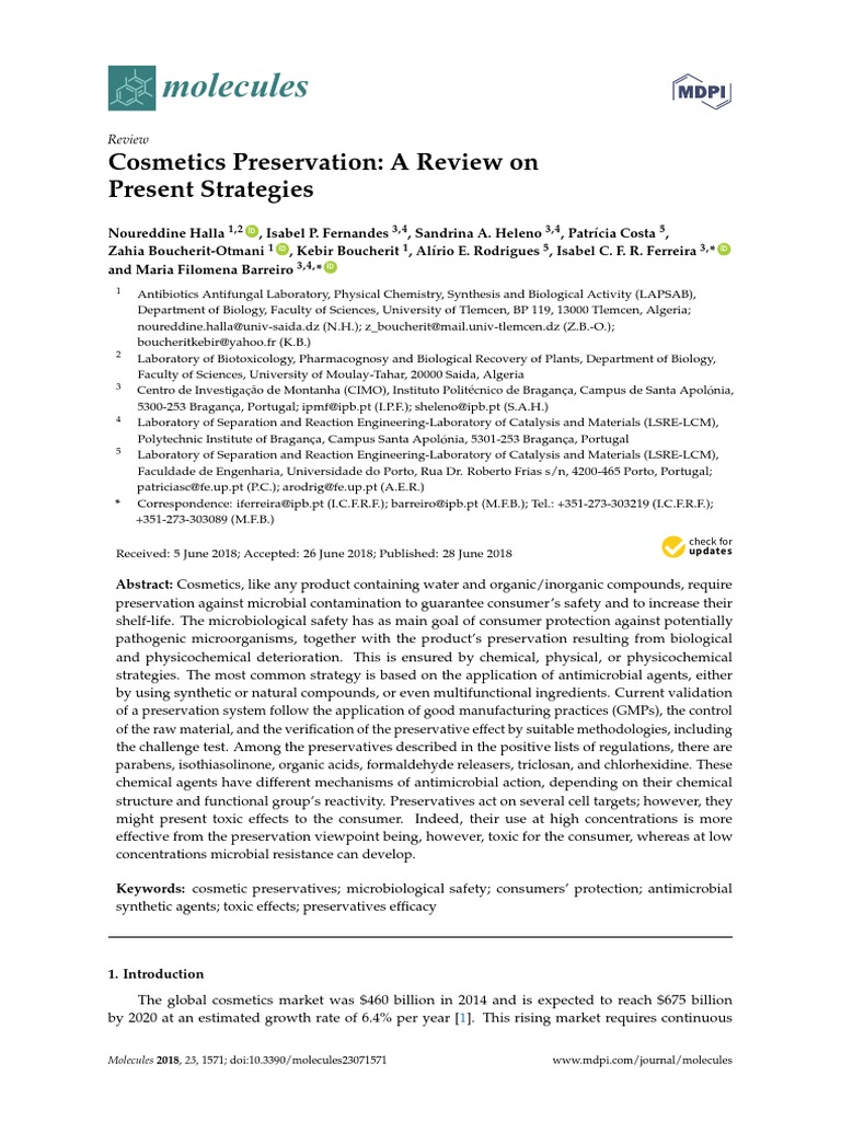 Cosmetic Information | PDF | Cosmetics | Antimicrobial