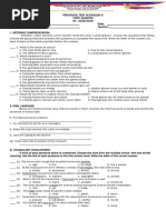 Diagnostic Test With Tos For English Grade 6 New Curriculum | PDF ...