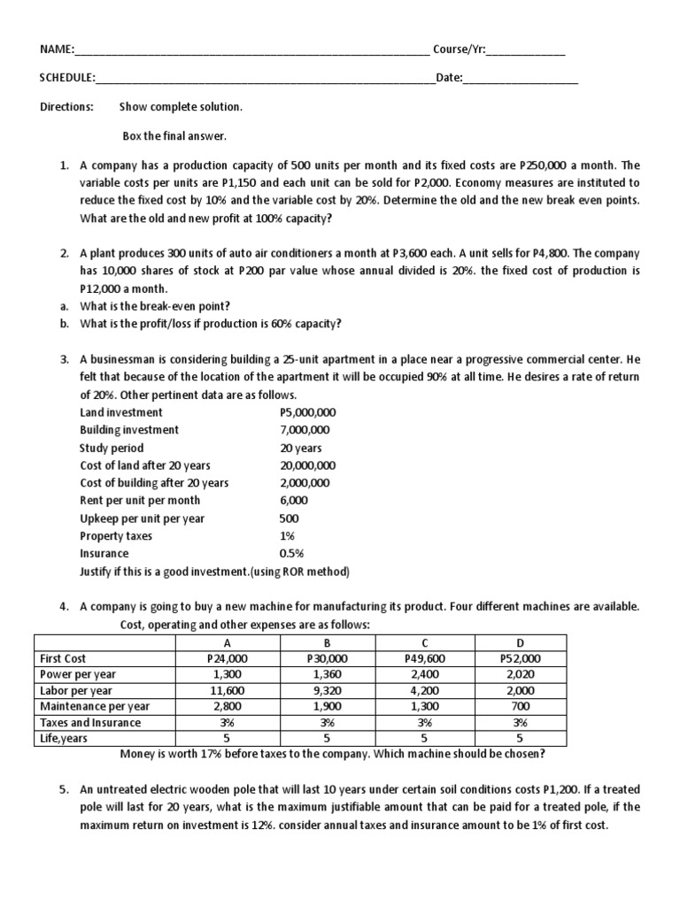 Eng Econ | PDF | Taxes | Market (Economics)