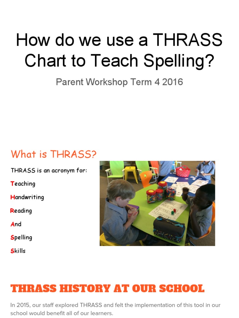 How Do We Use A Thrass Chart To Teach Spelling 3 | PDF | Phoneme ...