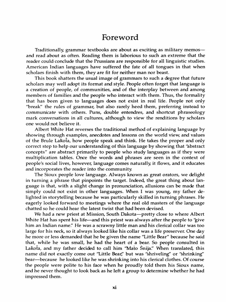 Albert White Hat SR Reading and Writing The Lakota Language | Download ...