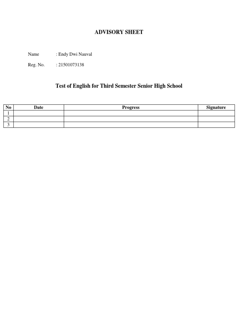 Advisory Sheet LA | PDF