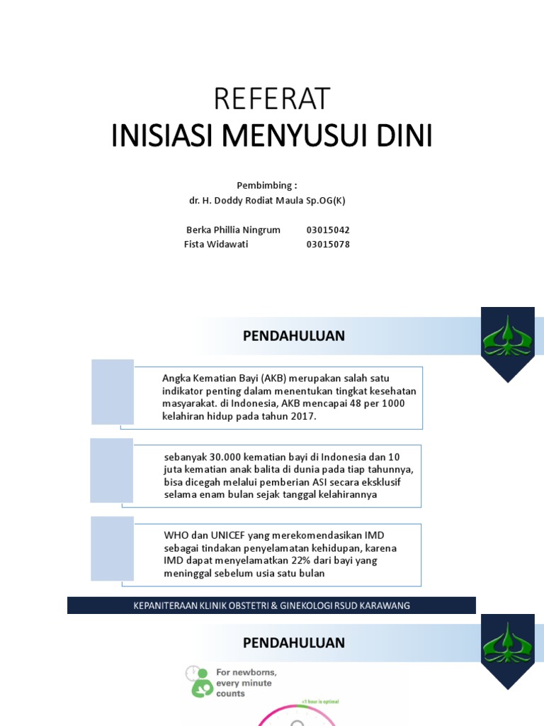 Inisiasi Menyusui Dini (IMD) | PDF