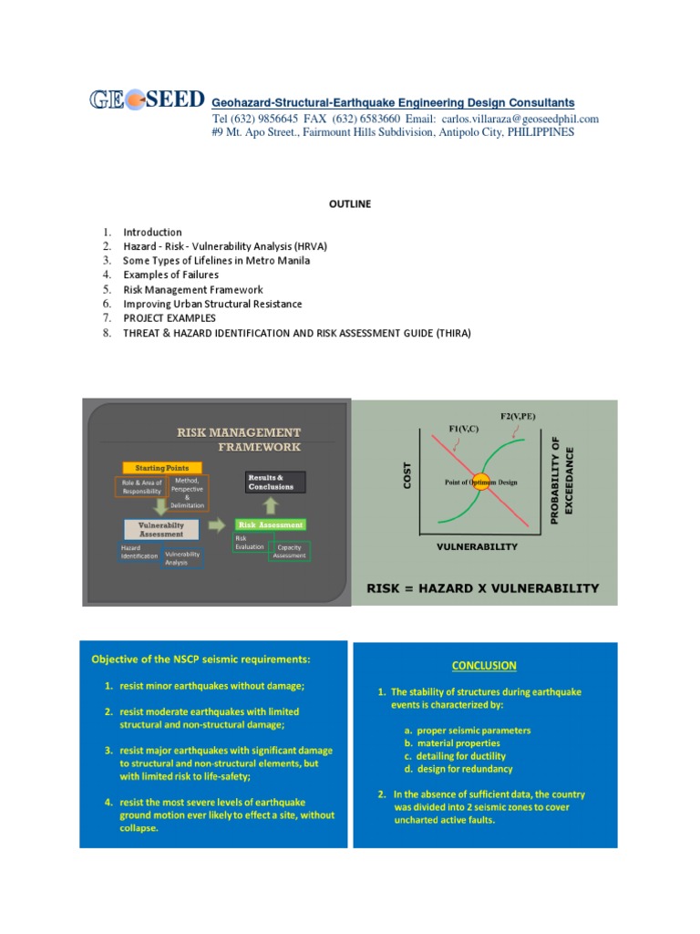 Simplified Hazard-Risk-Vulnerability Analysis and THIRA Process Guide ...