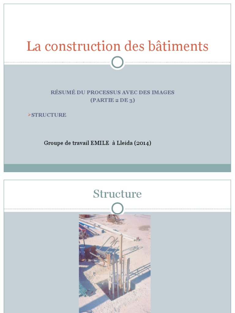 Construction des Structures Bâtiment | PDF | Poutre (Structure) | Matériaux