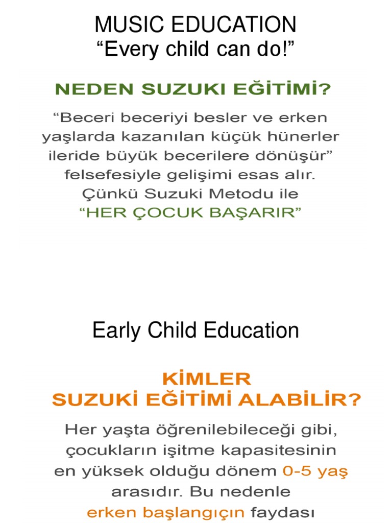 Music Education "Every Child Can Do!" | PDF