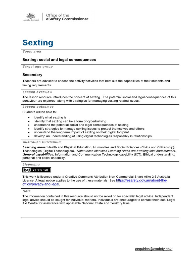 Sexting: A Guide for Teachers | PDF | Child Pornography | Cyberbullying