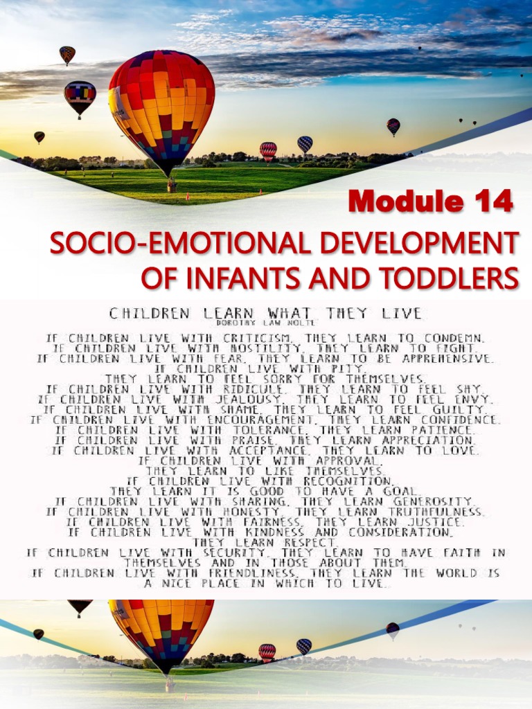 The Development of Emotions in Infancy and Toddlerhood: A Look at Socio ...