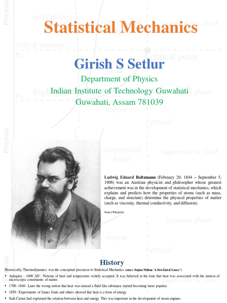 Statistical Mechanics | PDF | Second Law Of Thermodynamics | Heat