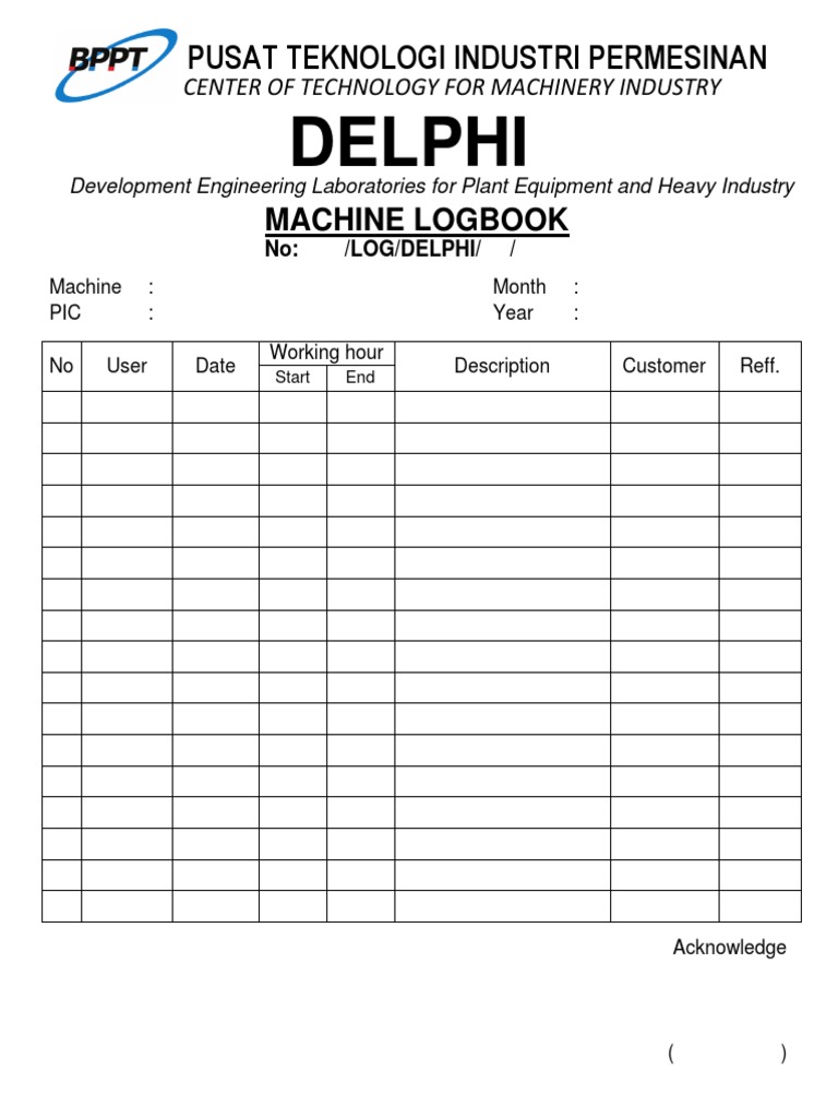 Delphi: Pusat Teknologi Industri Permesinan | PDF
