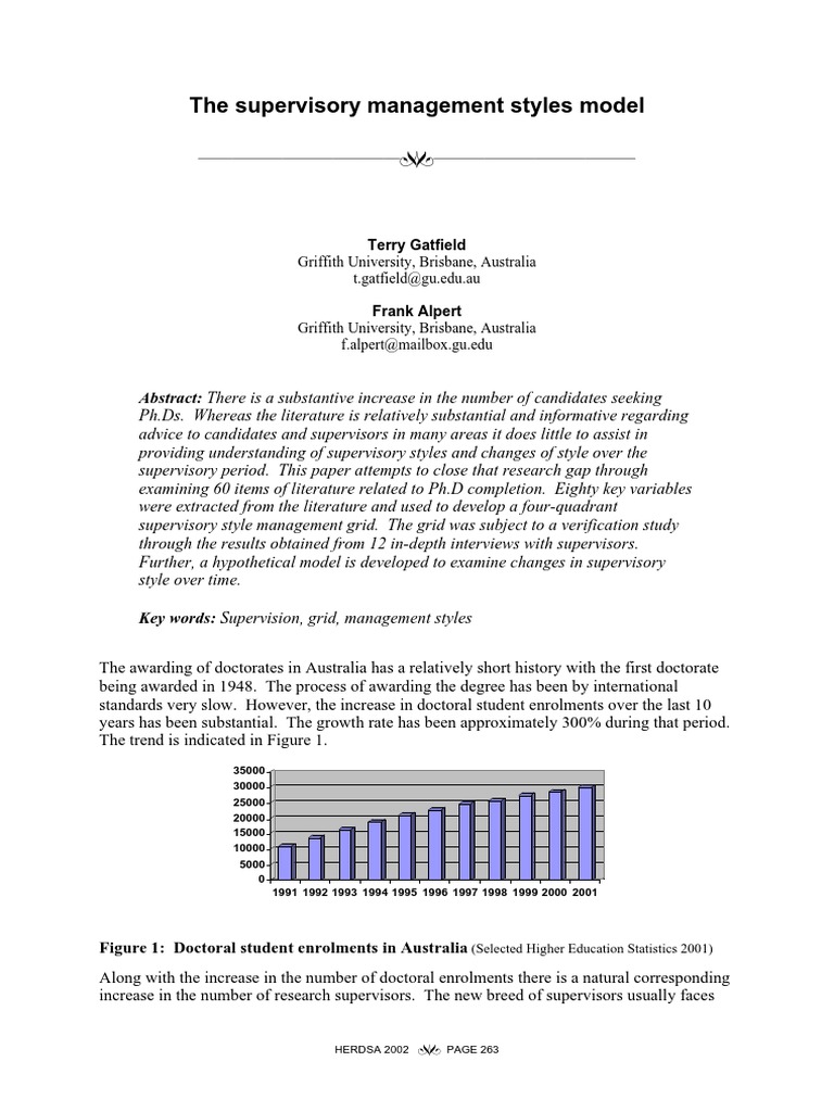 Management Styles | PDF | Doctor Of Philosophy | Thesis