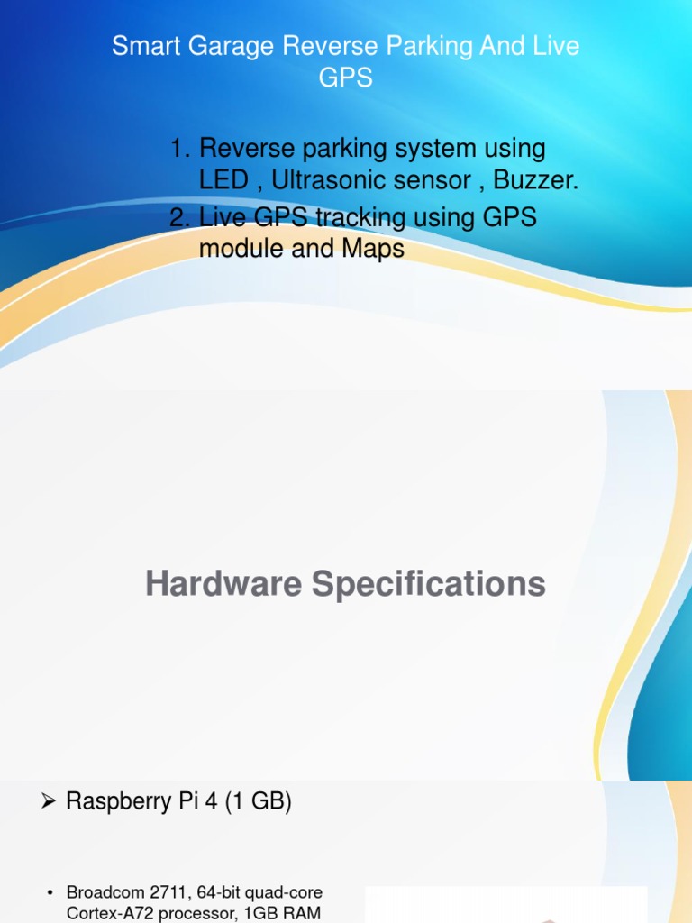 Smart Garage Parking with GPS Tracking | PDF