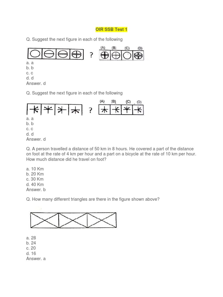 OIR SSB Test 1 | PDF | Domesticated Animals | Nature