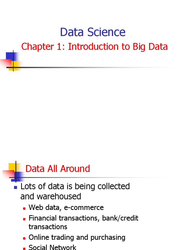Data Science: Chapter 1: Introduction To Big Data | PDF | R (Programming Language) | Data Analysis