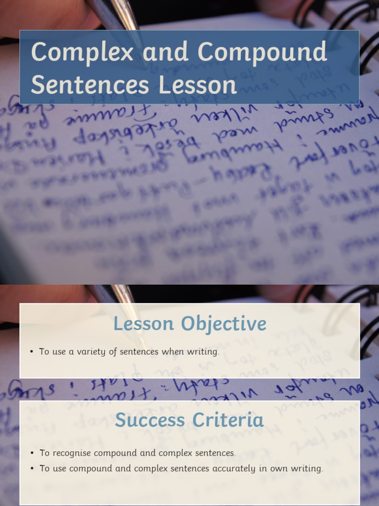 Compound Complex Sentences | PDF | Sentence (Linguistics) | Linguistics