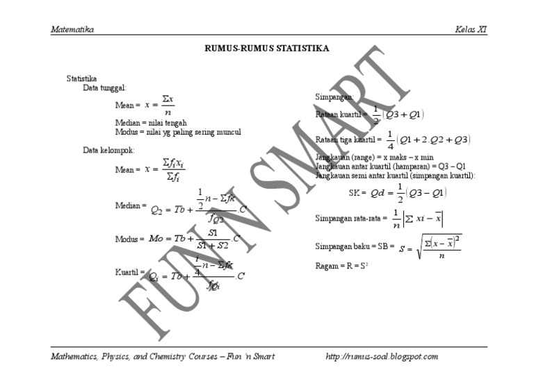 Rumus 2 STAT | PDF
