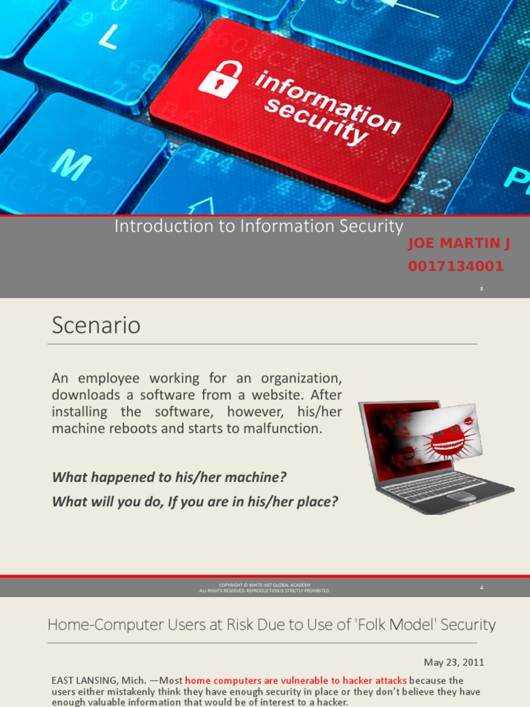 01 Introduction To Information Security | PDF | Computer Security ...
