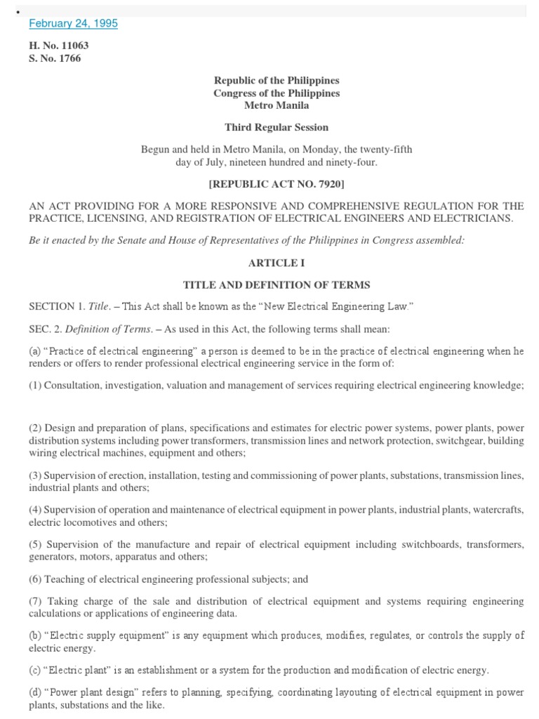 H. No. 11063 S. No. 1766 Republic of The Philippines Congress of The Philippines Metro Manila ...