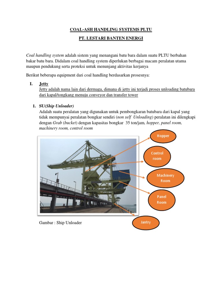 Coal Handling Systems Pada Pltu PT Lbe | PDF