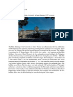 UST Main Building: Design & History | PDF | Art