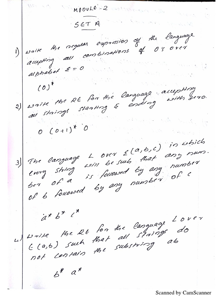Toc Mod2 Set 1 | PDF