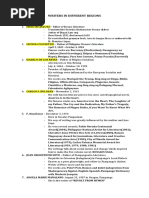 Notable Filipino Authors by Region | PDF | Philippines