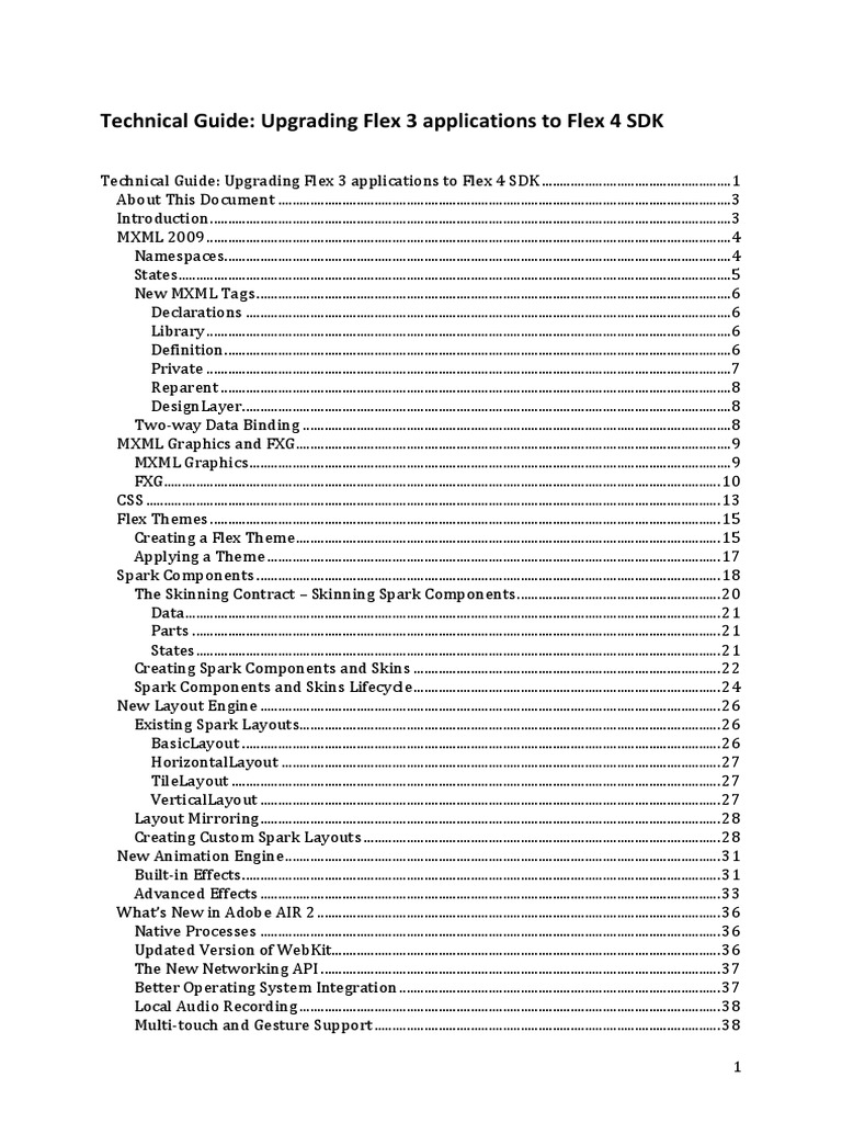 Technical Guide: Upgrading Flex 3 Applications To Flex 4 SDK | Download ...
