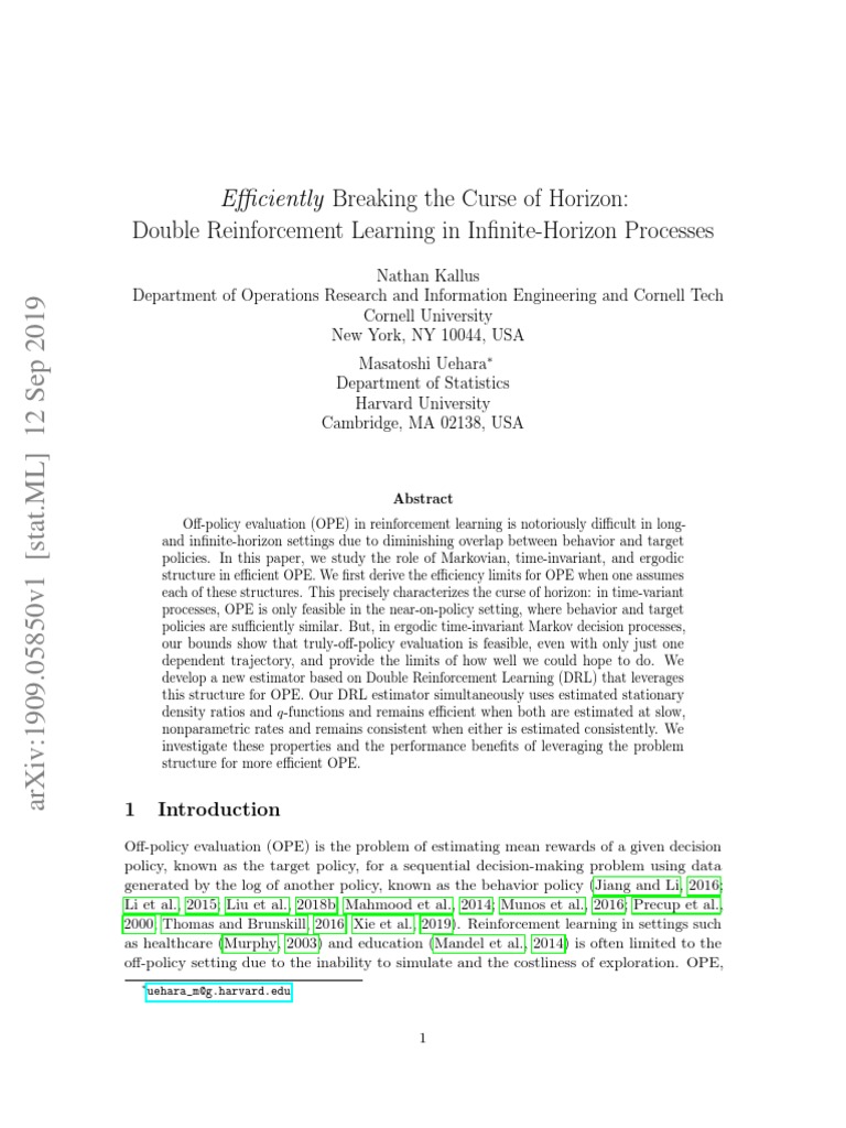Double R | PDF | Estimator | Statistical Theory