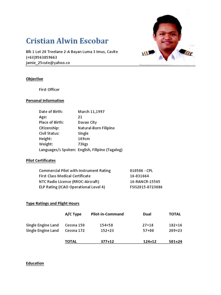 Escobar Resume | PDF
