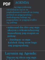 Ano Ang Kahulugan NG Agenda | PDF