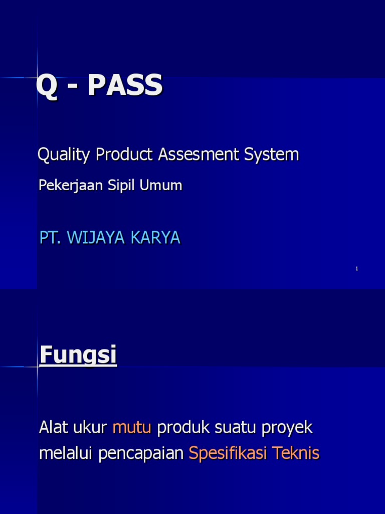 QPASS Presentation Rev 02 | PDF