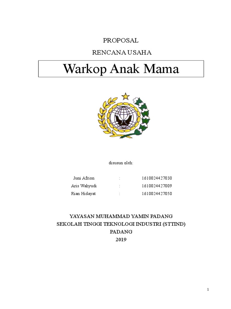 Template Business Plan KWI - 2016 | PDF