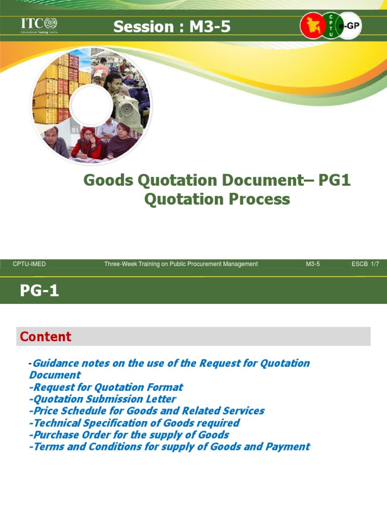 Goods Quotation Document - Process | PDF | Procurement | Government