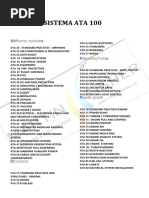 Ata Chapter List | PDF | Transport | Aircraft