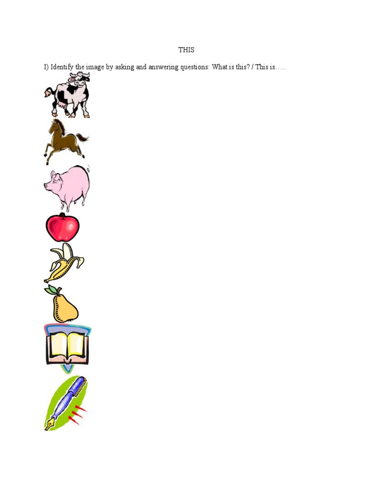 This I) Identify The Image by Asking and Answering Questions: What Is ...