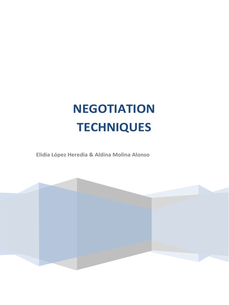 A Comprehensive Guide to Effective Negotiation Tactics | PDF ...