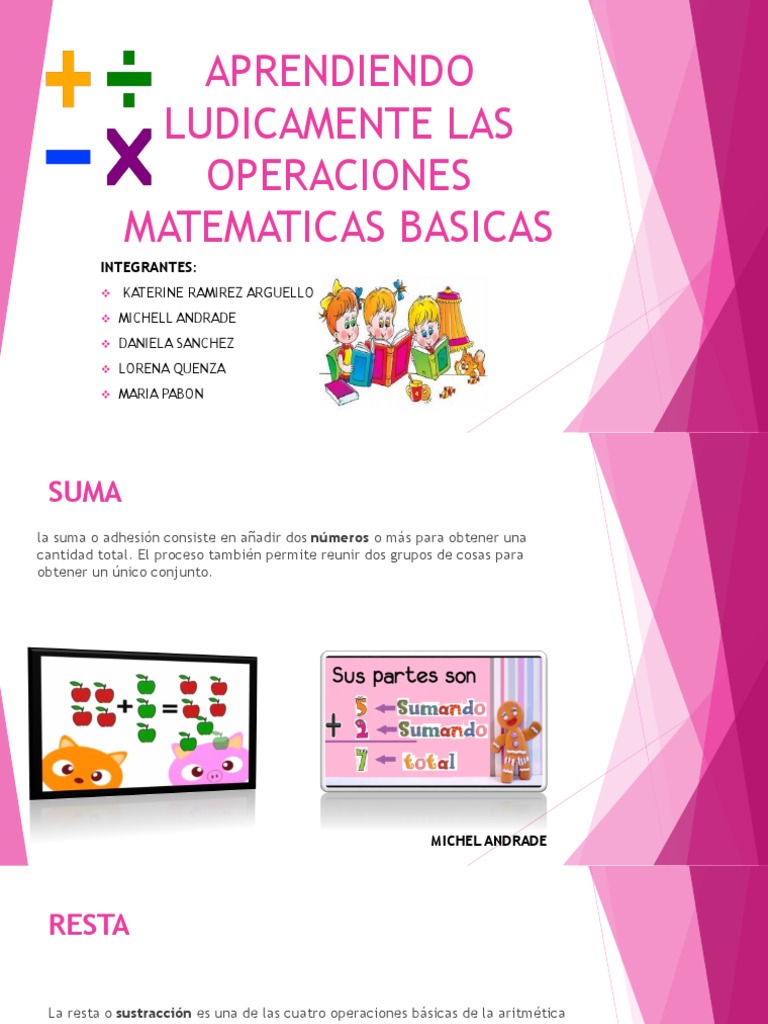 Actividades de Operaciones Matemáticas Básicas | PDF | División ...