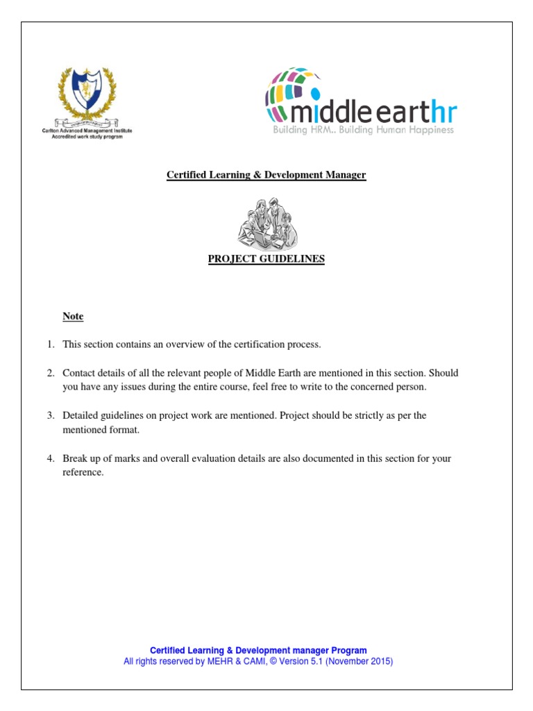 CLDM Project Guidelines at Version 5.2, February 2017 | PDF ...