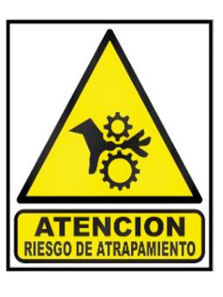 Señalizacion Riesgo de Atrapamiento | PDF