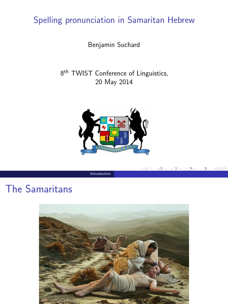 Samaritan Hebrew Spelling Pronunciation | PDF | Hebrew Language | Languages