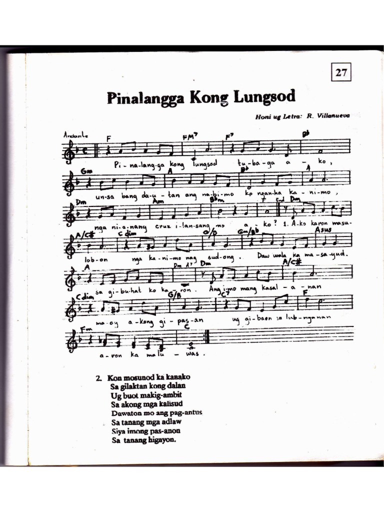 Pinalangga Kong Lungsod | PDF