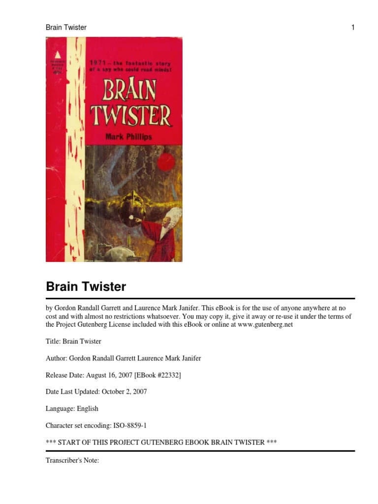 Brain Twister PDF | PDF | Telepathy | Mind