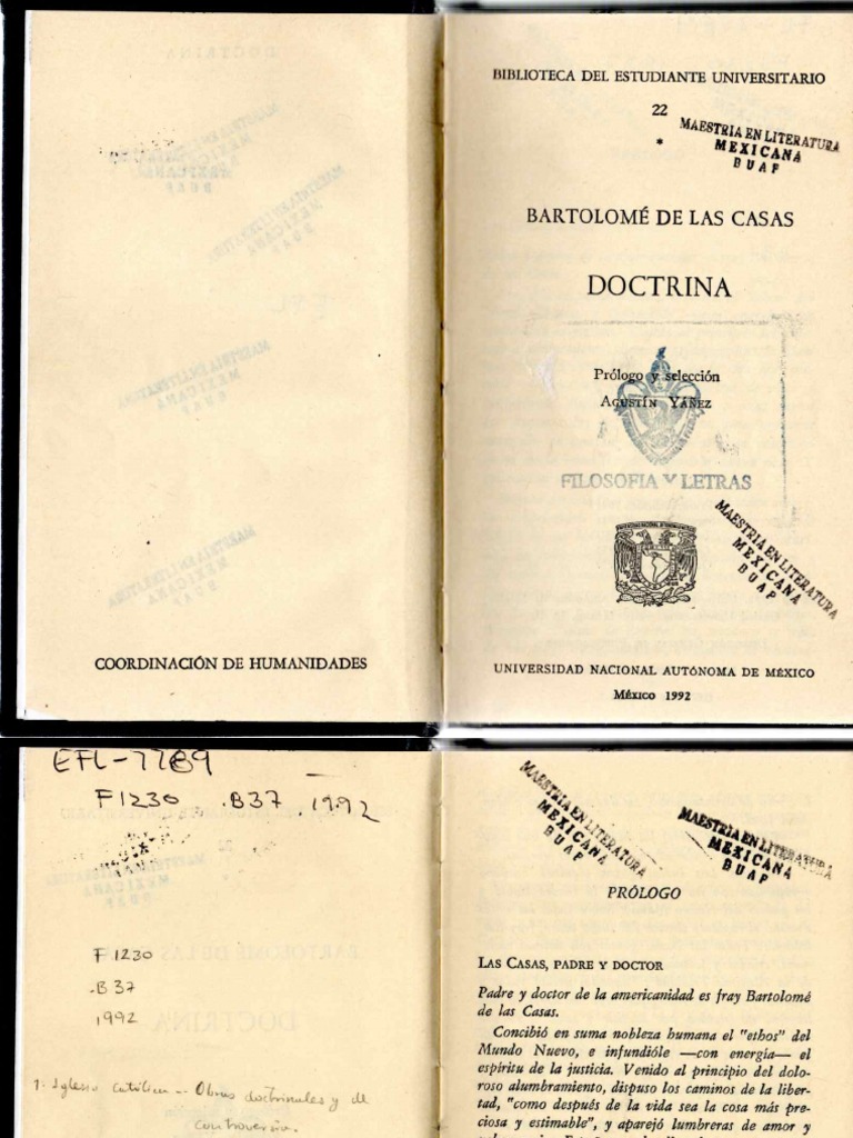 Fray Bartolomé de Las Casas - Doctrina | PDF